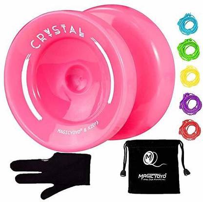 MAGICYOYO K2 Responsive Yoyo Pink Plastic Fingerspin Yoyo for Kids ...