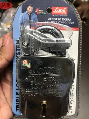 Link lock atoot extra 60 ss with triple locking (3 keys) Padlock - Buy ...