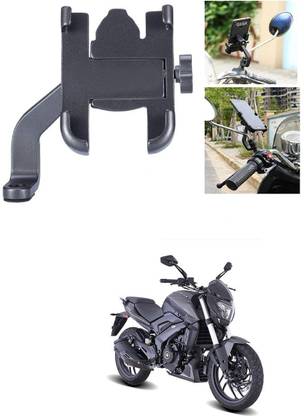 Qiisx Mirror Fitting Metal Mobile Holder For Bajaj Dominar 250 Bike ...