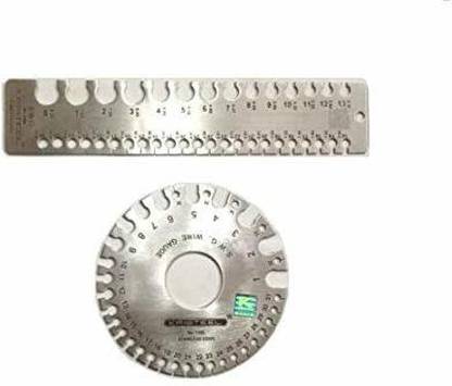 Lovely Kristeel Stainless Steel Round and Rectangular Wire Gauge Combo ...