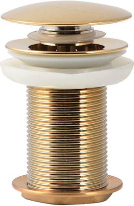 Erato Gold Finish 4Inch Pop-up Brass Basin Drainer/Waste Coupling Flush ...