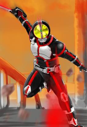 Kamen Rider Faiz Matte Finish Poster Paper Print - Animation & Cartoons ...