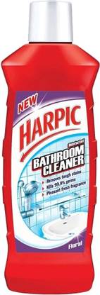 Hutke Harpic Red Bathroom Cleaner 1L Original Liquid Toilet Cleaner ...