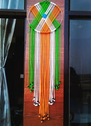 Kasba Macrame Wall Hanging | Tricolor Theme Price in India - Buy Kasba ...