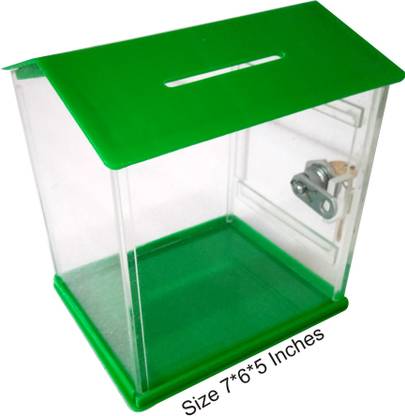 Ayolic Green Donation Box Coin Bank Price in India - Buy Ayolic Green ...