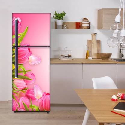 DECOR INDIA SOLUTION Fridge Wallpaper Sticker (24 inch x 60 inch ...