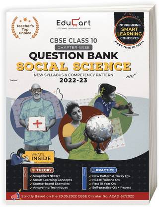 Educart CBSE Class 10 SOCIAL SCIENCE Question Bank 2023 (based on new ...