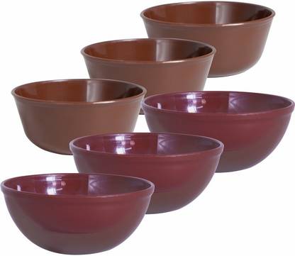 Wonder Plastic Sigma Combo Microwave Safe Bowl Set, 6 pc Bowl 450 ml ...