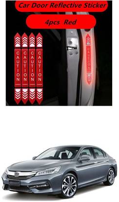 PECUNIA Car Door Reflective Tape Stickers Safety Warning Sign Caution ...