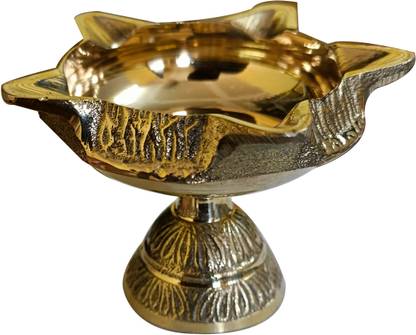 Craft World Kubear Panch Mukhi Dipa for Pooja Hindu Puja Stand Dipa ...