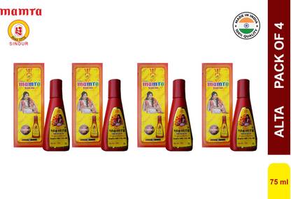 MAMTA 100% Natural Red Alta Enriched with Floral Pigments, No Side ...