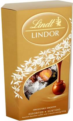 LINDT Lindor Assorted Chocolate Box, 337g Truffles Price in India - Buy ...