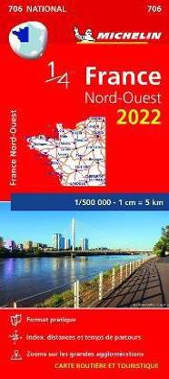 Northwestern France 2022- Michelin National Map 706: Buy Northwestern ...