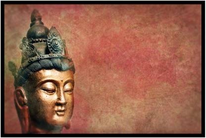 Lord Buddha Religious Multicolor Wall Decor Poster (PVC Vinyl 18x12) 3D ...