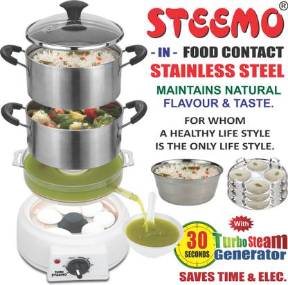 STEEMO MULTI STEAM COOKER in FOOD GRADE STAINLESS STEEL STEAMER Soup ...