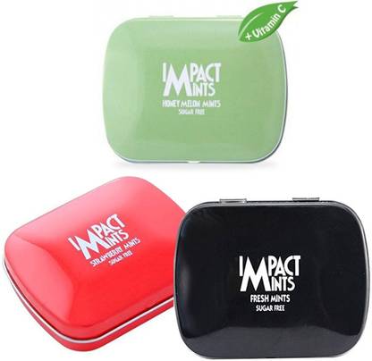 Impact Mints Sugar Free Combo Pack- 3 X 14G Each Honey Melon ...