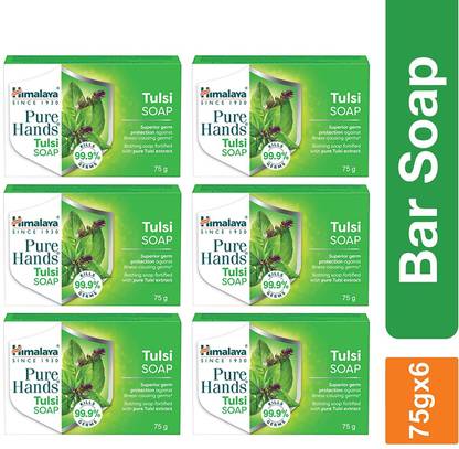 HIMALAYA Pure Hands Tulsi Soap, Superior Germ Protection, Grad 1 Soap 7 ...