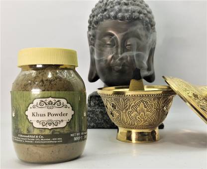 Butterfly Brand Dhoop Powder 100 Grams Natural Khus Incense Powder for ...