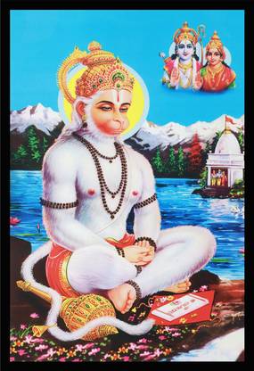 Mmory Hanuman Ji Painting Religious Frame Price in India - Buy Mmory ...