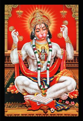 Mmory Hanuman Ji Painting Religious Frame Price in India - Buy Mmory ...