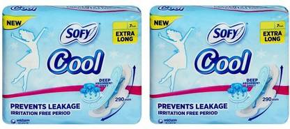 SOFY Cool EXTRA LARGE PLUS - 7+7 PADS Sanitary Pad | Buy Women Hygiene ...