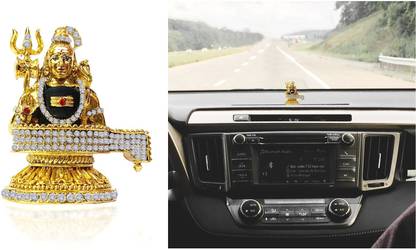 Uniqon Shiv Shiva Shivling Shankar Lingam Murti Metal Statue for Car ...