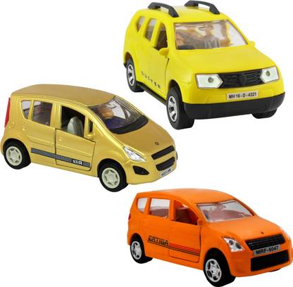 DEALbindaas Combo of 3 Ertiga, Duster & Ritz Cars Pull Back Die-Cast ...
