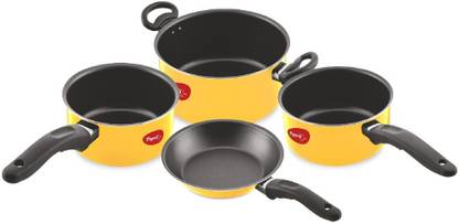 Pigeon Master Chef 4 Piece Non-Stick Coated Cookware Set Price in India - Buy Pigeon Master Chef ...