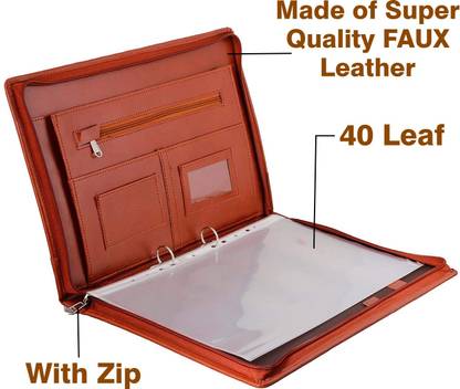 Flipkart.com | Saksham Enterprises Faux Leather File Folder of B4 size ...