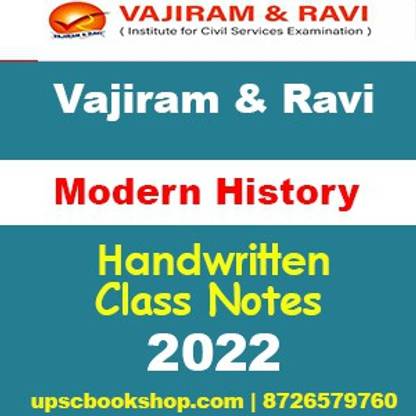 Vajiram & Ravi Modern History Handwritten Class Notes General Studies ...