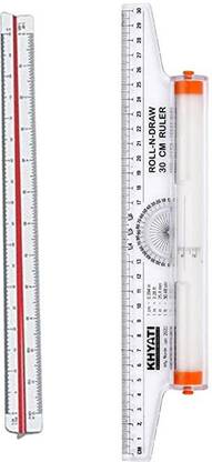 Flipkart.com | Khyati Stationery Redesigned Roll N Draw Ruler (30 cm ...