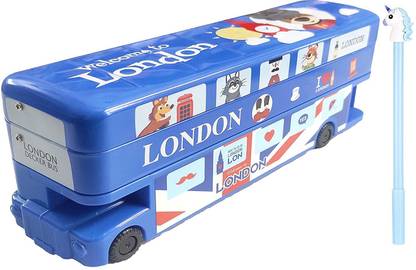 Flipkart.com | fastgear Double Decker Bus Matal Pencil/Geometry Box ...