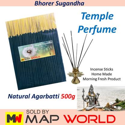 Bhorer Sugandha Temple Perfume 500g (PER SET 1) Incense Sticks Temple ...