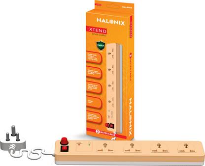 HALONIX XTEND SPIKE GUARD WITH USB 2M 4 Socket Extension Boards Price ...