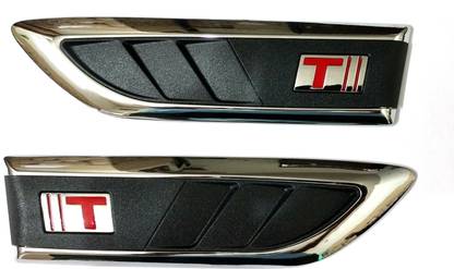 CAR HUB Car side decorative Air flow Duct chrome plated sticker Side ...