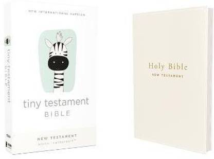 NIV, Tiny Testament Bible, New Testament, Leathersoft, White, Comfort ...