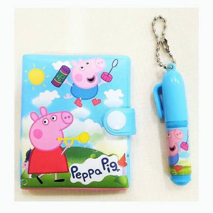 cutetoys pocket diary and pen set (peppa pig) small pocket diary with ...