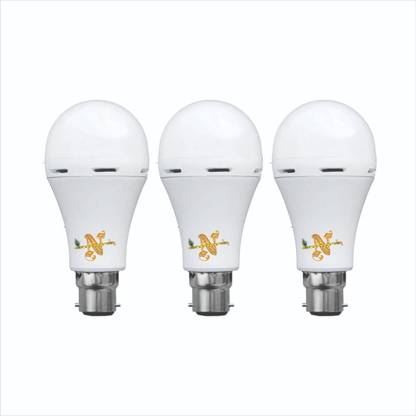 NEW INDIA LIGHTING Ac Dc Rechargeable Inverter LED BULB LIGHT 12 Watt 3 ...