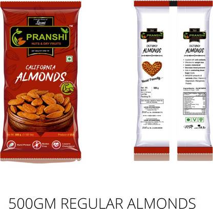 Pranshi Regular 500 g Almonds |Badam giri for good Health Almonds ...