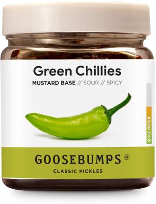 GOOSEBUMPS Green Chilli Pickle Green Chilli Pickle Price in India - Buy ...