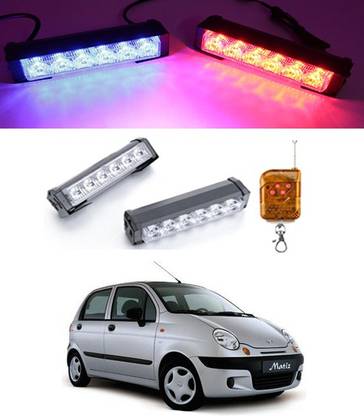 RKPSP 12V/6LED Police Light Blue/Red with Remote Police Flash Light For ...