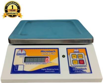 Microtech 30kg Weight Machine, 2g Accuracy, Dual Side Display, Platform ...