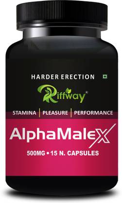 Riffway AlphaMale X Shilajit Capsules For Long Timing Bigger Harder ...