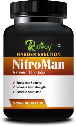 Riffway Nitro Man Shilajit Capsules For Long Timing Bigger Harder Male ...
