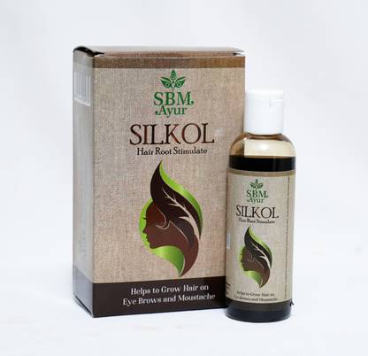SBM Ayur Ayurvedic Silkol Hair Root Oil for Beard, Moustache & Eye ...