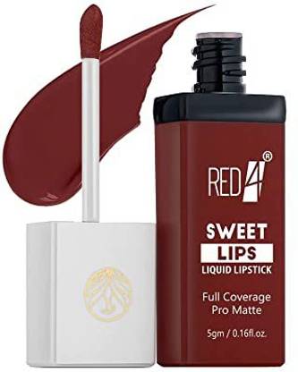 RED4 Premium Liquid Lipstick Matte look lipcolor Matte finish Lipsticks ...