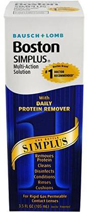 BAUSCH & LOMB Boston SIMPLUS Multi-action Solution (105ml) For Rigid ...