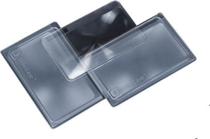 Wallet Magnifier Credit Card Sized Magnifying Lenses 3X Magnification ...