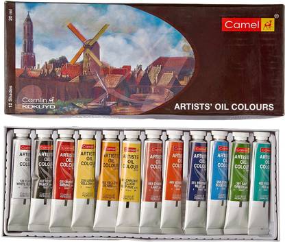 Flipkart.com | Camlin Camel Artist Oil Color Box-20M-12