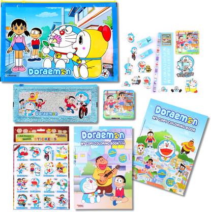 Flipkart.com | STICKER BAZAAR Doraemon Stationery (Gifts) Set Combo-328 ...